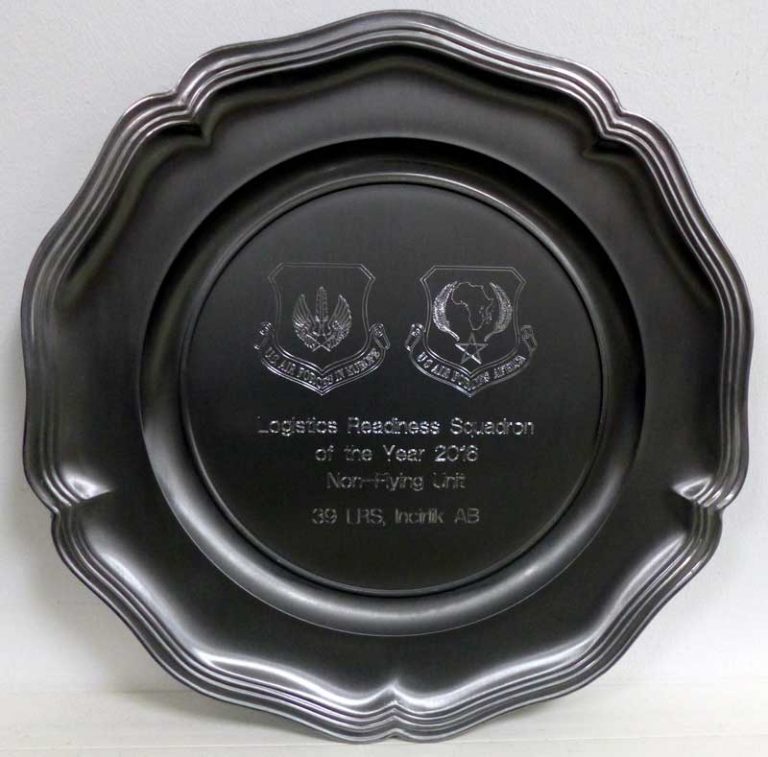 USAFE AFAFRICA Annual Award Plate engraving | Trophy Center
