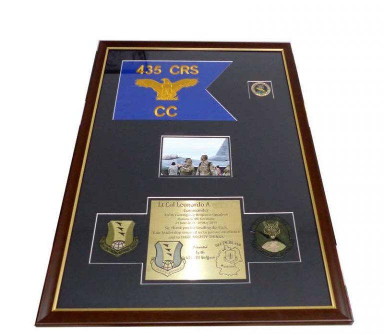 Frame Framing Guidon 435 CRS CC Embroidered | Trophy Center | Trophy ...