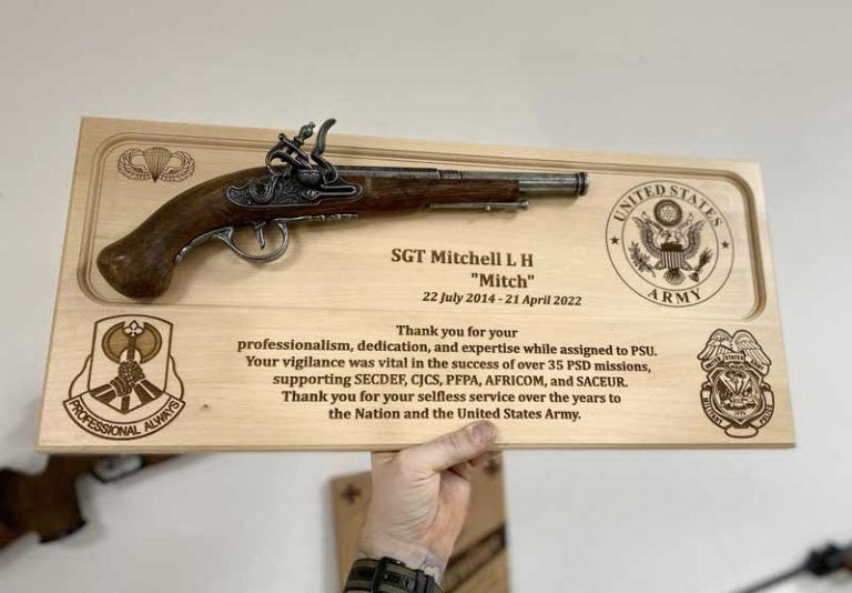5th-MP-US-Army-Pistol-Plaque | Trophy Center