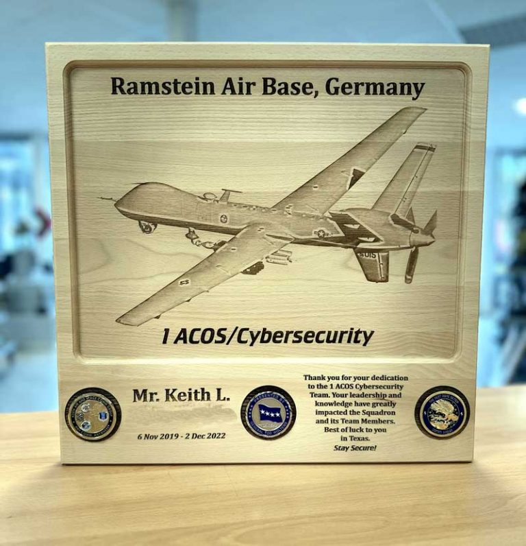 Town Board 1 ACOS Cybersecurity Reaper Drone Award | Trophy Center ...