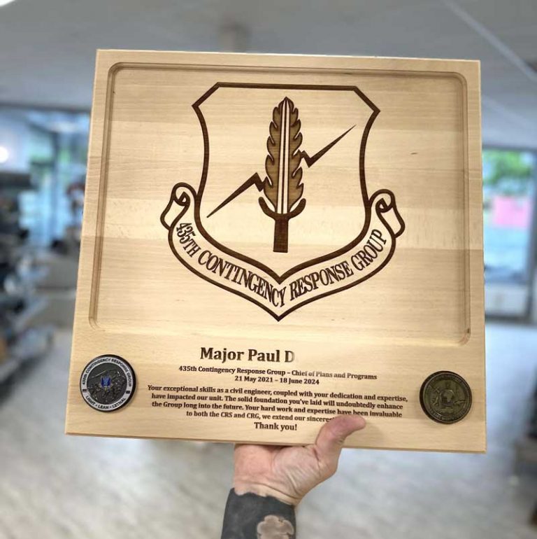Large Plaque Award 435th CRG 435th Contingency Response Group Crest ...